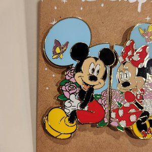 Disney | Accessories | Disney Mickey And Minnie Mouse Couples Floral ...